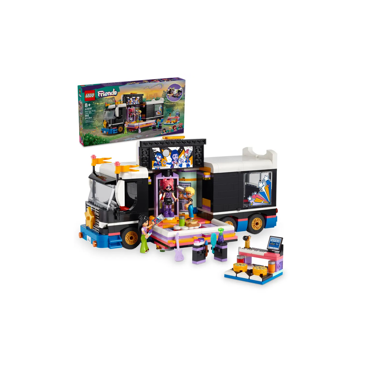 LEGO - 42619 | Friends: Pop Star Music Tour Bus – Castle Toys